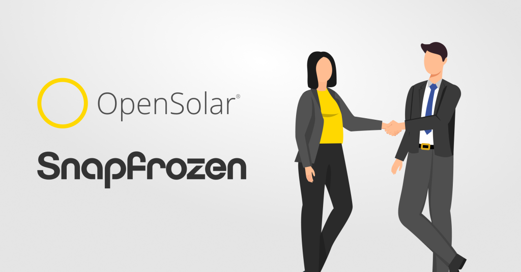 Snapfrozen is Now an Official OpenSolar Partner - Snapfrozen